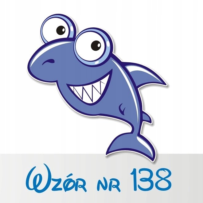 Naklejka na ścianę 50cm Rekinek 138, 50x47 cm - Naklejkolandia | Sklep EMPIK.COM