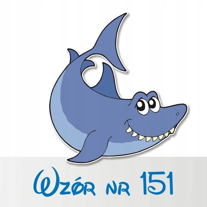 Naklejka na ścianę 50cm Rekinek 151, 50x46 cm - Naklejkolandia | Sklep EMPIK.COM
