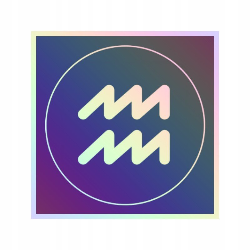 Naklejka na wiece sojowe zodiakalne zodiak Wodnik - Kastom | Sklep EMPIK.COM