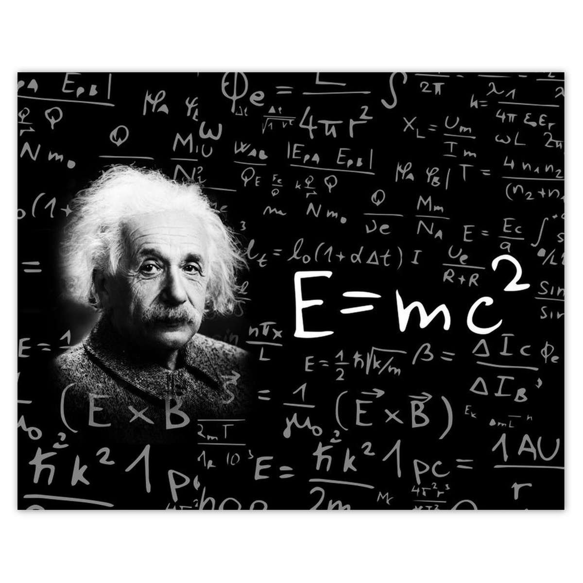 Naklejka ścienna 50x40 E=MC2 Albert Einstein - ZeSmakiem | Sklep EMPIK.COM