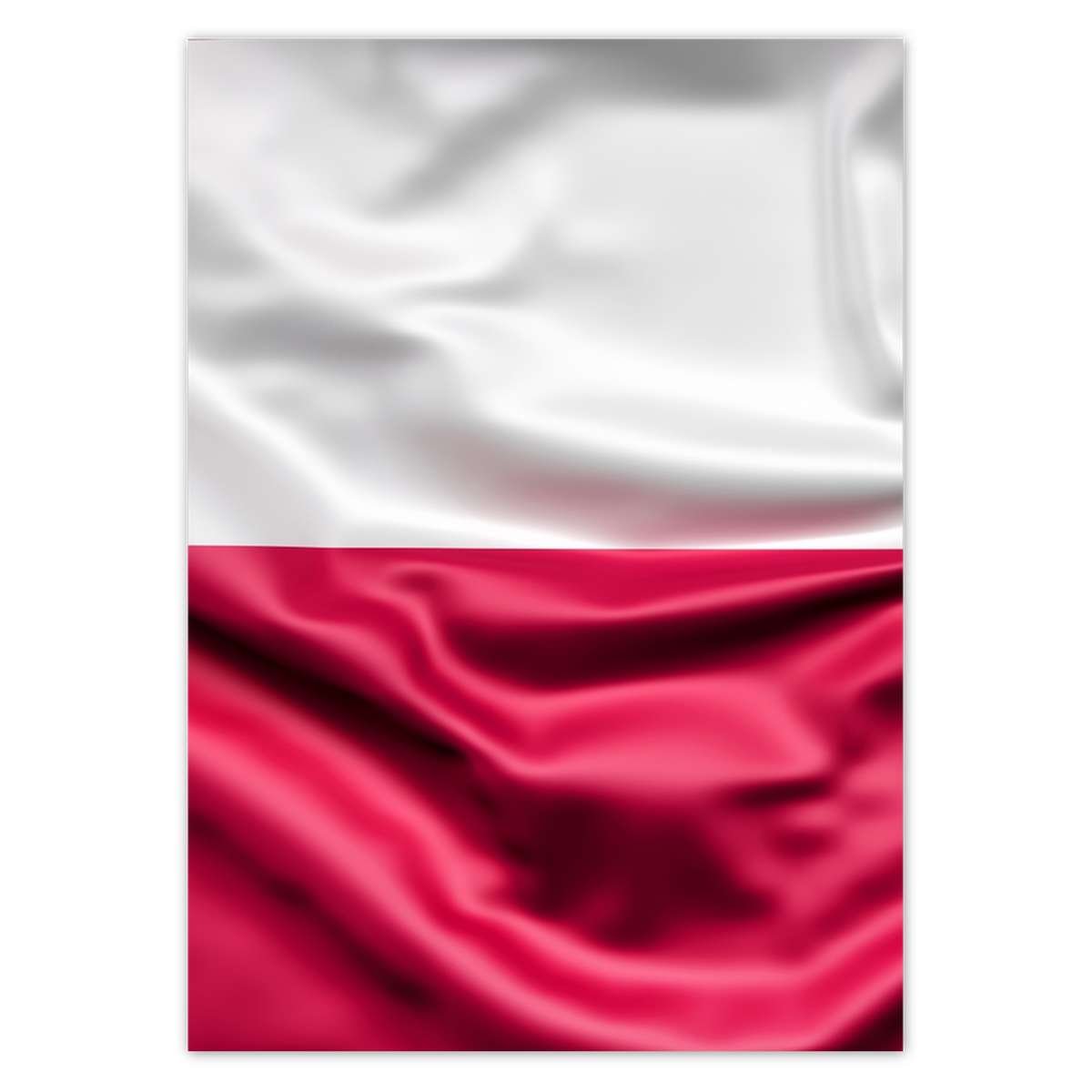 Naklejka ścienna A2 PION Flaga Polska - ZeSmakiem | Sklep EMPIK.COM