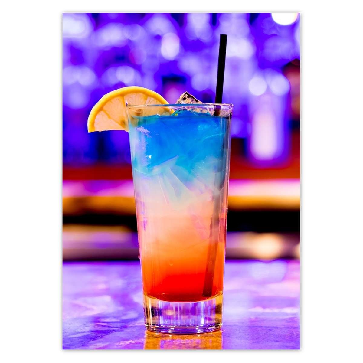 Naklejka ścienna A2 PION Kolorowy drink Napój - ZeSmakiem | Sklep EMPIK.COM