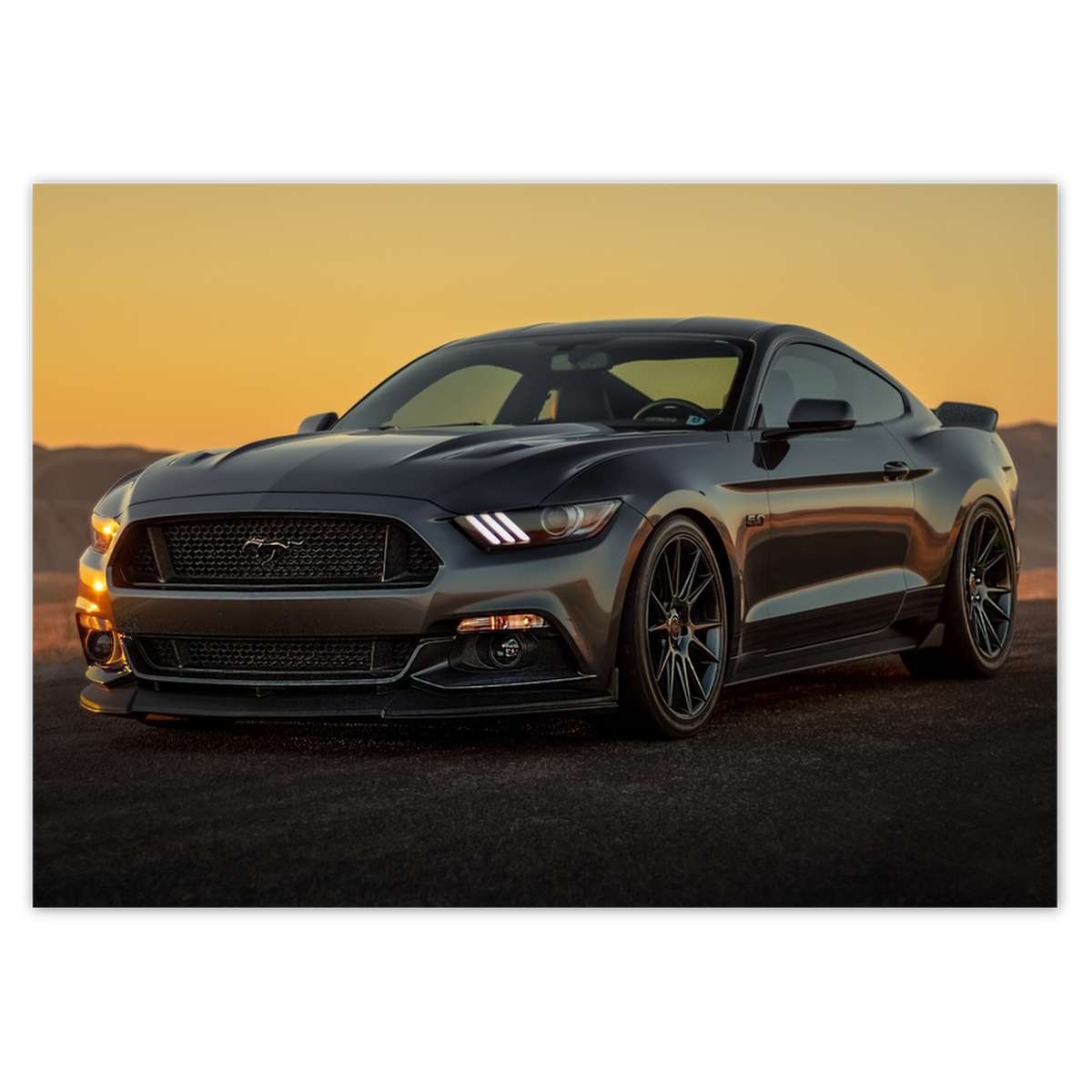 Naklejka ścienna A3 POZIOM Ford Mustang made in USA - ZeSmakiem | Sklep ...
