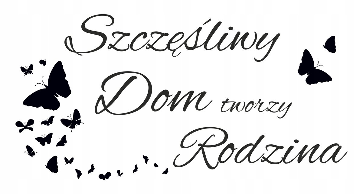 Naklejka ścienna na ścianę cytat RODZINA cytaty - Centrum Naklejek ...