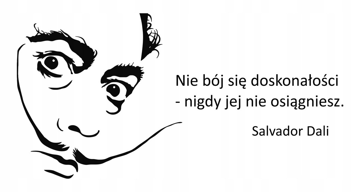 Naklejka ścienna ścianę cytat motto Salvador Dali / Centrum Naklejek ...