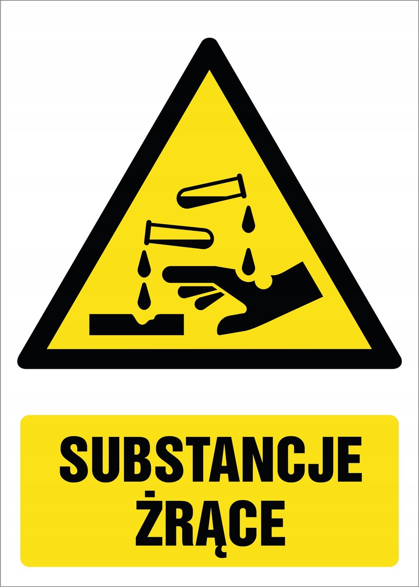 Naklejka Substancje żrące 10x15 - Inna marka | Sklep EMPIK.COM