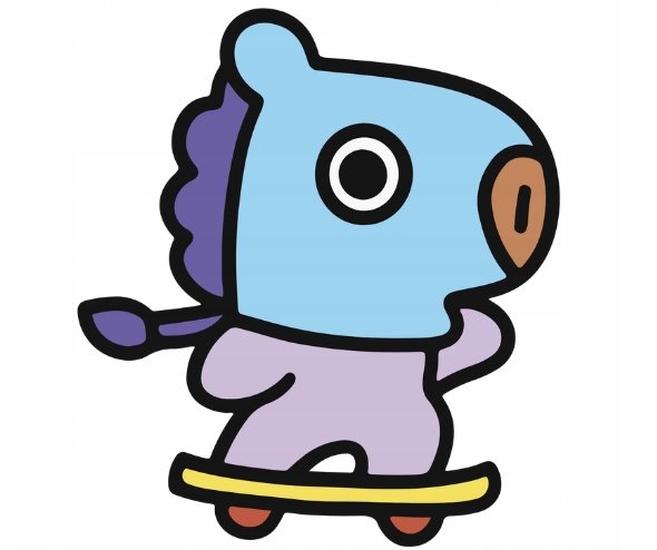 Naklejka Uv Wypukła Ozdobna DTF UV Aplikacja Bt21 Bts Emoji #20 - Atram ...