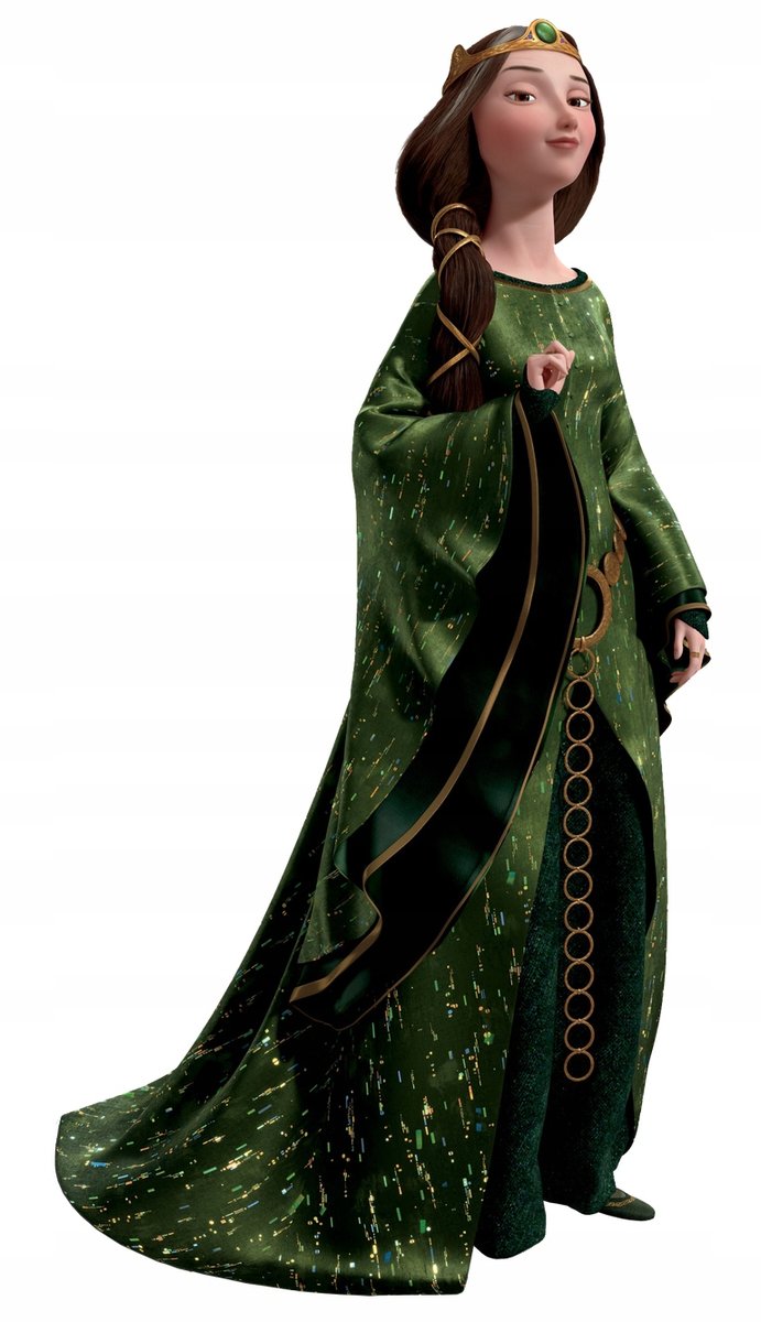 Naklejka Uv Wypukła Ozdobna DTF UV Aplikacja Elinor Matka Meridy ...