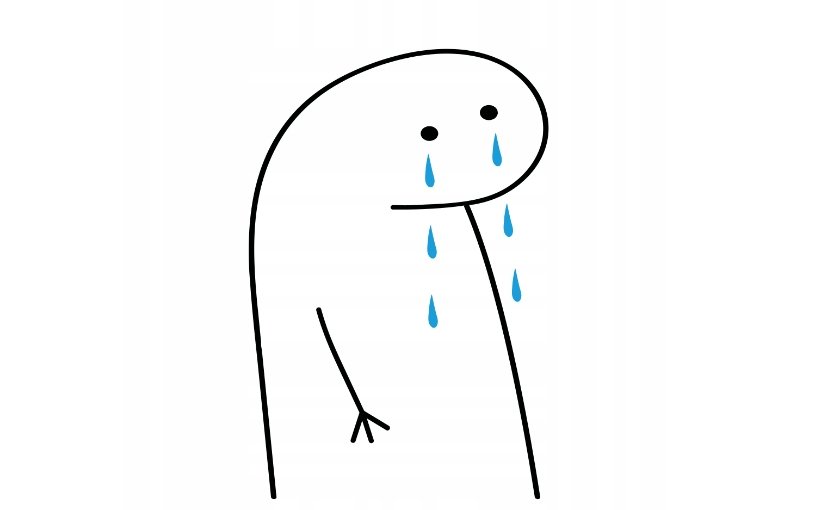 Naklejka Uv Wypukła Ozdobna DTF UV Aplikacja Mem Flork Smutny Sad ...