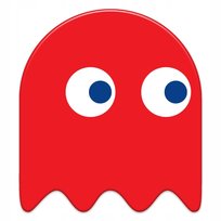 Naklejka Uv Wypukła Ozdobna DTF UV Aplikacja Pacman Duch - Atram ...
