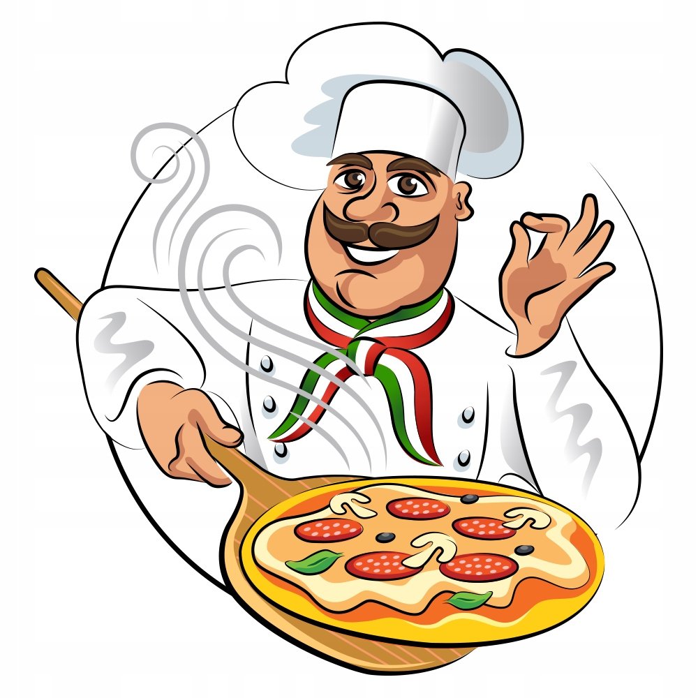 Naklejka Uv Wypukła Ozdobna DTF UV Aplikacja Pizzerman Pizza - Atram ...