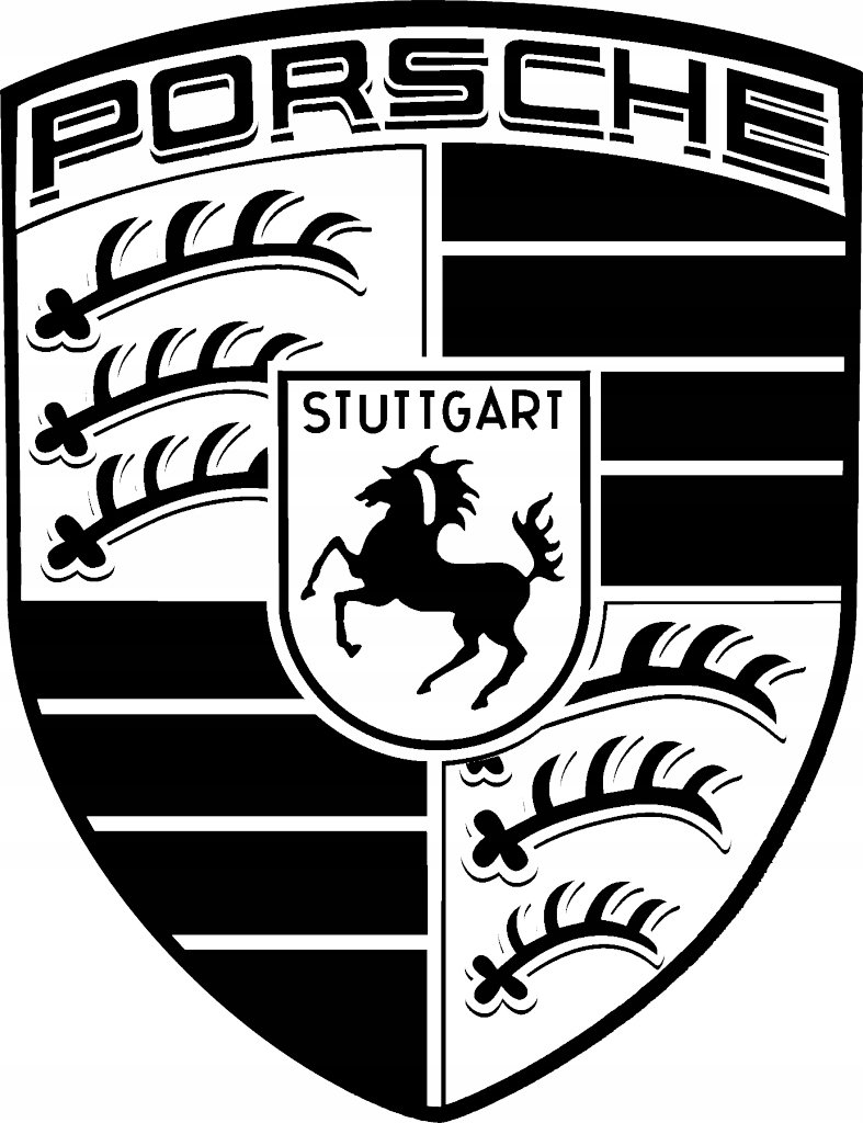Naklejka Uv Wypukła Ozdobna DTF UV Aplikacja Porsche Logo - Atram ...