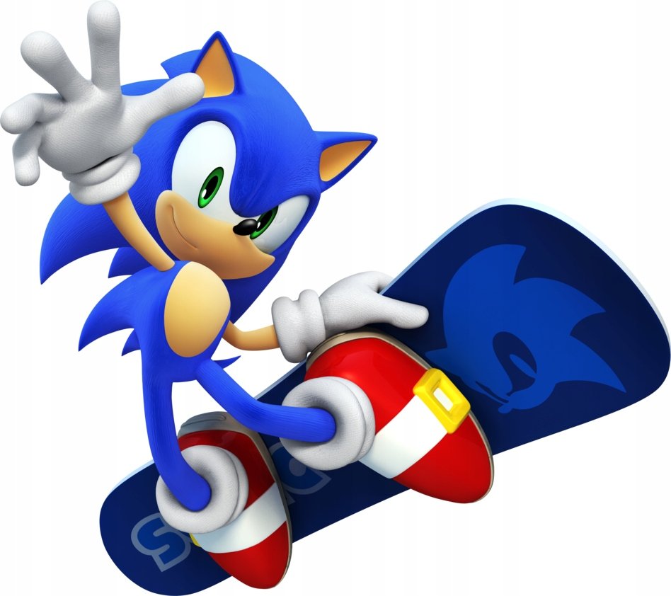 Naklejka Uv Wypukła Ozdobna DTF UV Aplikacja Sonic Jeżyk 1 - Atram ...