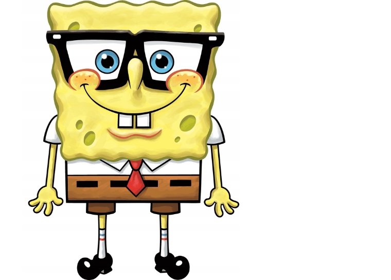 Naklejka Uv Wypukła Ozdobna DTF UV Aplikacja Spongebob Gąbka Square ...