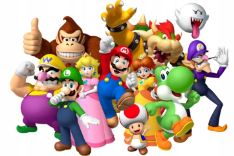 Naklejka Uv Wypukła Ozdobna DTF UV Aplikacja Super Mario Bros Yoshi 5 ...
