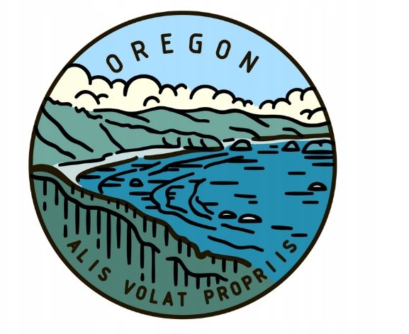 Naklejka Uv Wypukła Ozdobna DTF UV Aplikacja Usa Oregon - Atram | Sklep ...