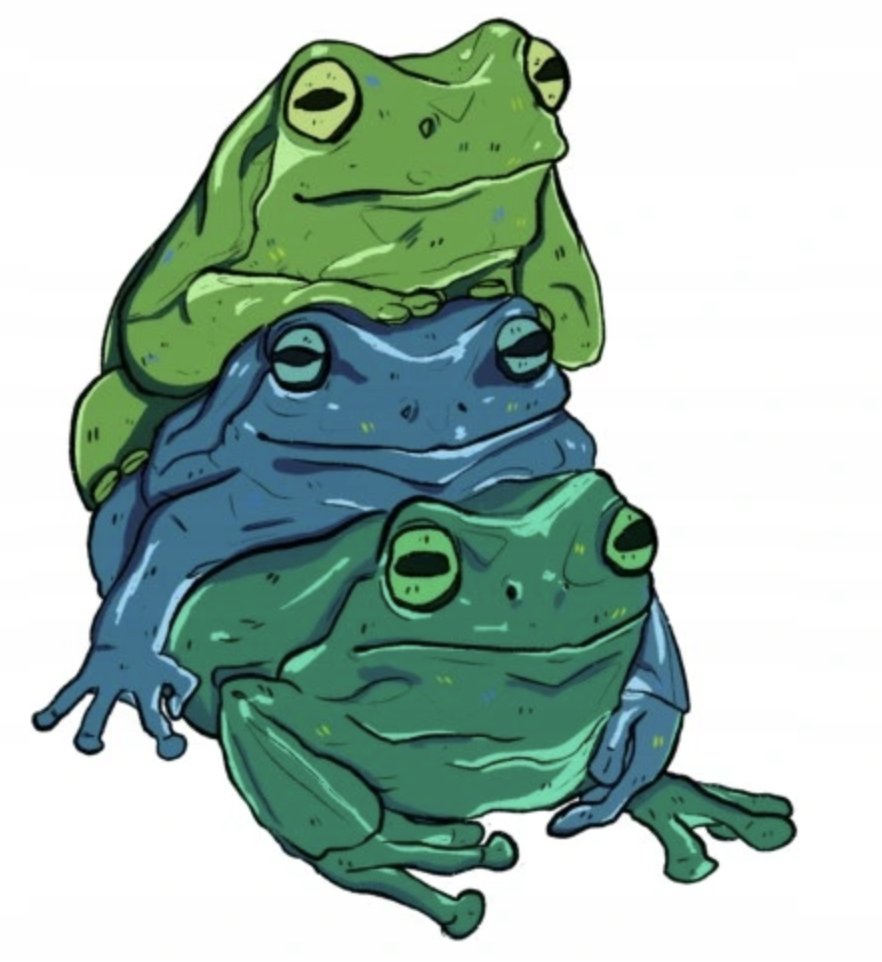 Naklejka Uv Wypukła Ozdobna DTF UV Aplikacja Żaba Frog Mem - Atram ...