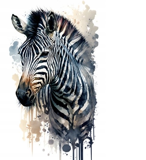 Naklejka Uv Wypukła Ozdobna DTF UV Aplikacja Zwierzę Zebra Z Klasą ...