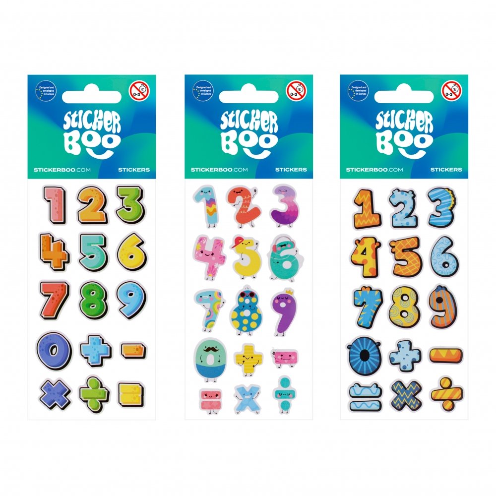 Naklejki 6x18 cm Cyferki STICKERBOO 534611 - Sticker Boo | Sklep EMPIK.COM