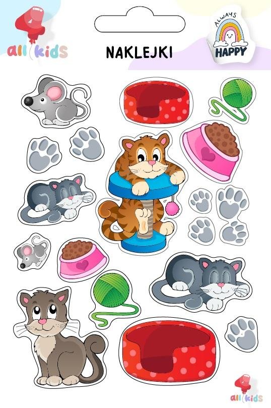 Naklejki dla dzieci Co robi kot - Inna marka | Sklep EMPIK.COM