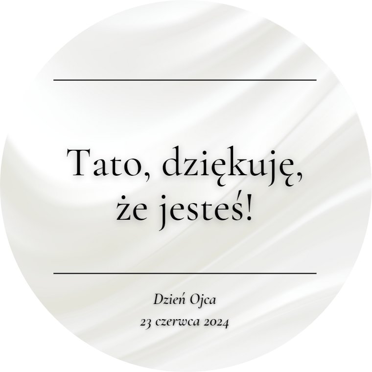 Naklejki Dzień Ojca Dziękuję, że jesteś 4,5cm / 72szt. - E-Plumeria ...