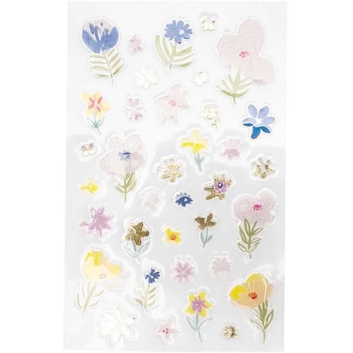 Naklejki epoksydowe „Rico Design - Paper Poetry” Natura Różowe - Inna ...