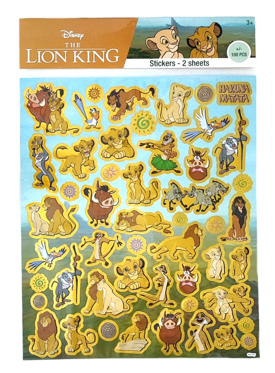 Naklejki holo Disney Król Lew - 2 arkusze. - W&O Products B.V. | Sklep ...