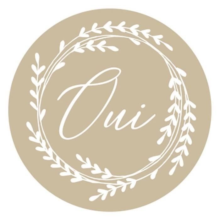 Naklejki kraftowe Oui ARTEMIO - 60 okrągłych naklejek Ø 3,5 cm ...