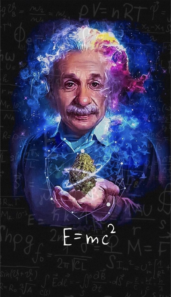 Naklejki na ścianę Albert Einstein E=mc2 Mem Śmieszny 90x60 cm - Atram | Sklep EMPIK.COM