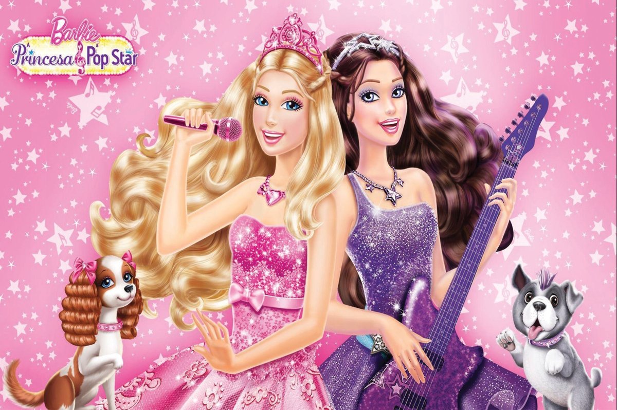 Naklejki na ścianę BARBIE POSTER 90X60 MAGIA PIĘKNY OBRAZ - Atram ...