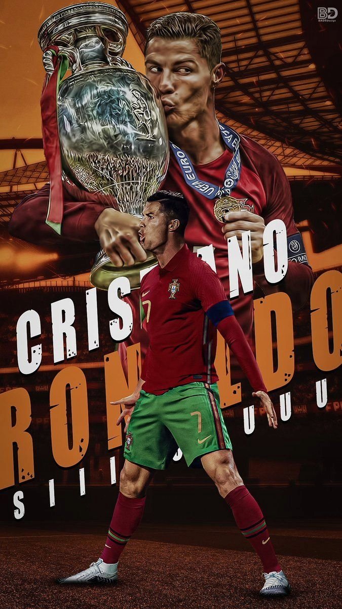 Naklejki na ścianę Cristiano Ronaldo CR7 90x60 cm - Atram | Sklep EMPIK.COM