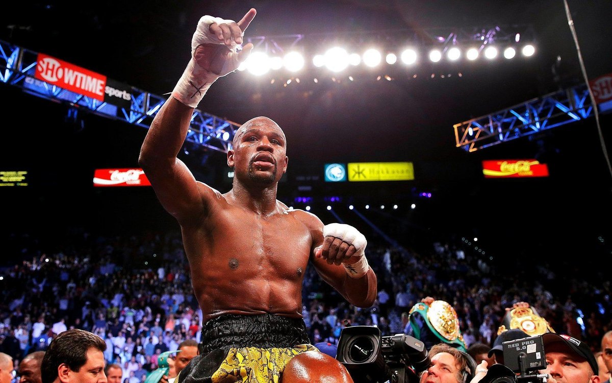 Naklejki na ścianę Floyd Mayweather Jr. Boxer Boks 90x60 cm - Atram ...