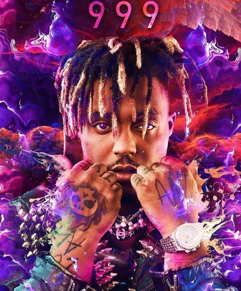 Naklejki na ścianę Juice WRLD Raper Jarad Anthony 90x60 cm #3 - Atram ...