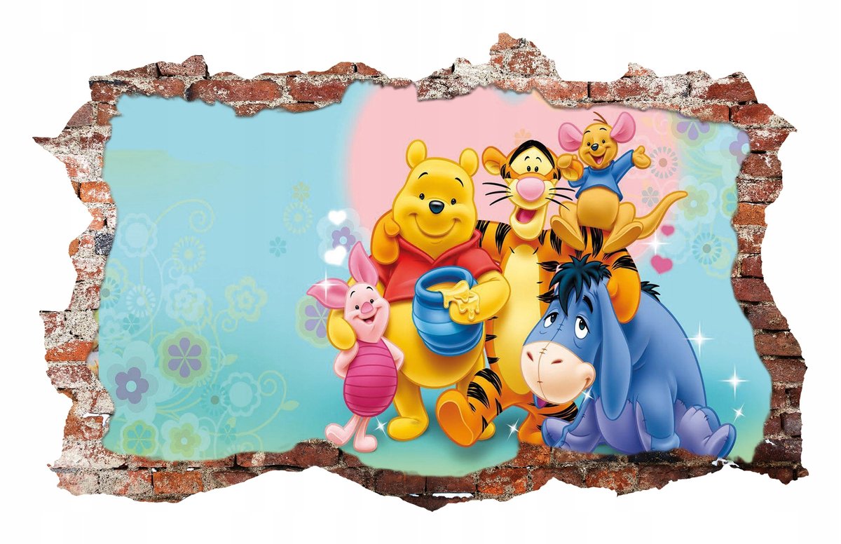 NAKLEJKI NA ŚCIANĘ Kubuś Puchatek Bajka 70x46 cm - Atram | Sklep EMPIK.COM