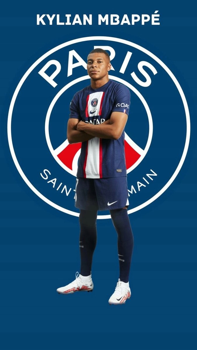 Naklejki na ścianę Kylian Mbappe PSG Paris Saint-Germain 91,5x61 cm #8 - Atram | Sklep EMPIK.COM