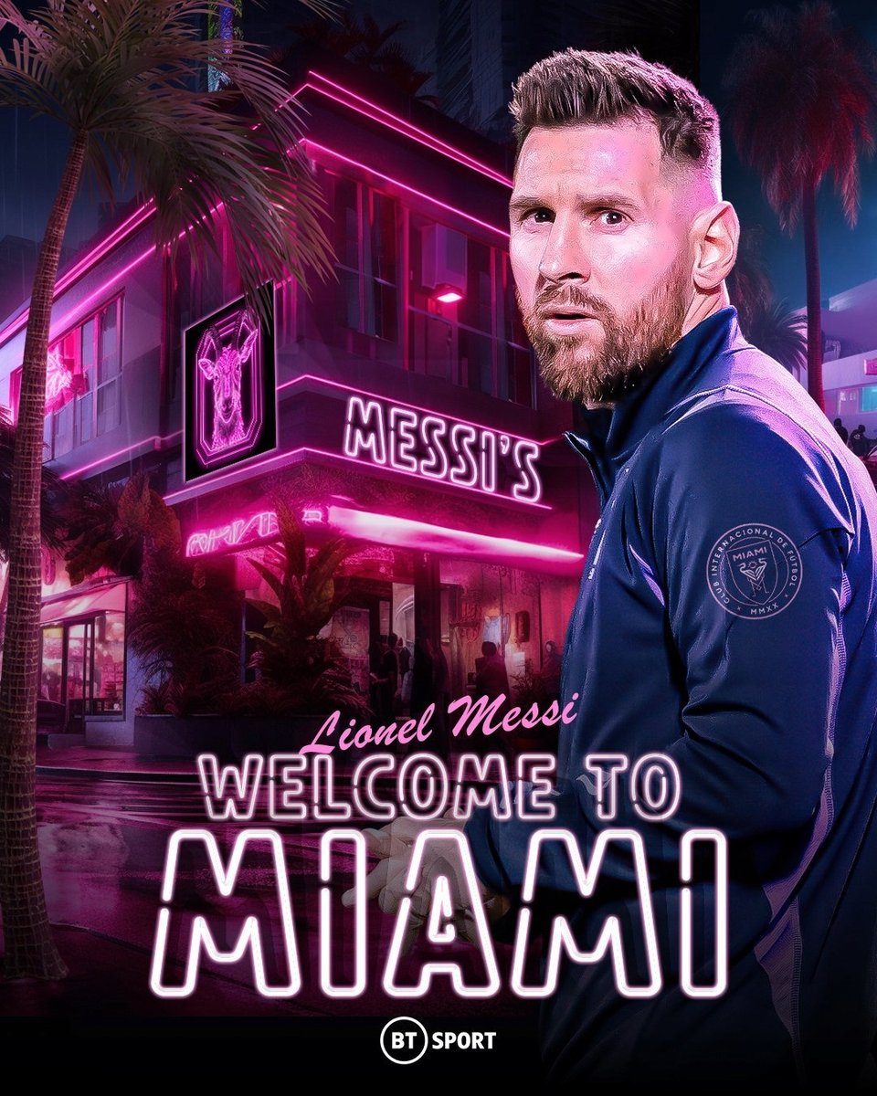 Naklejki na ścianę Leo Messi Inter Miami USA 91,5x61 cm #8 - Atram ...
