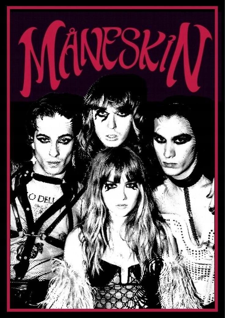 Naklejki na ścianę Maneskin Hard Rock 91,5x61 cm #8 - Atram | Sklep ...