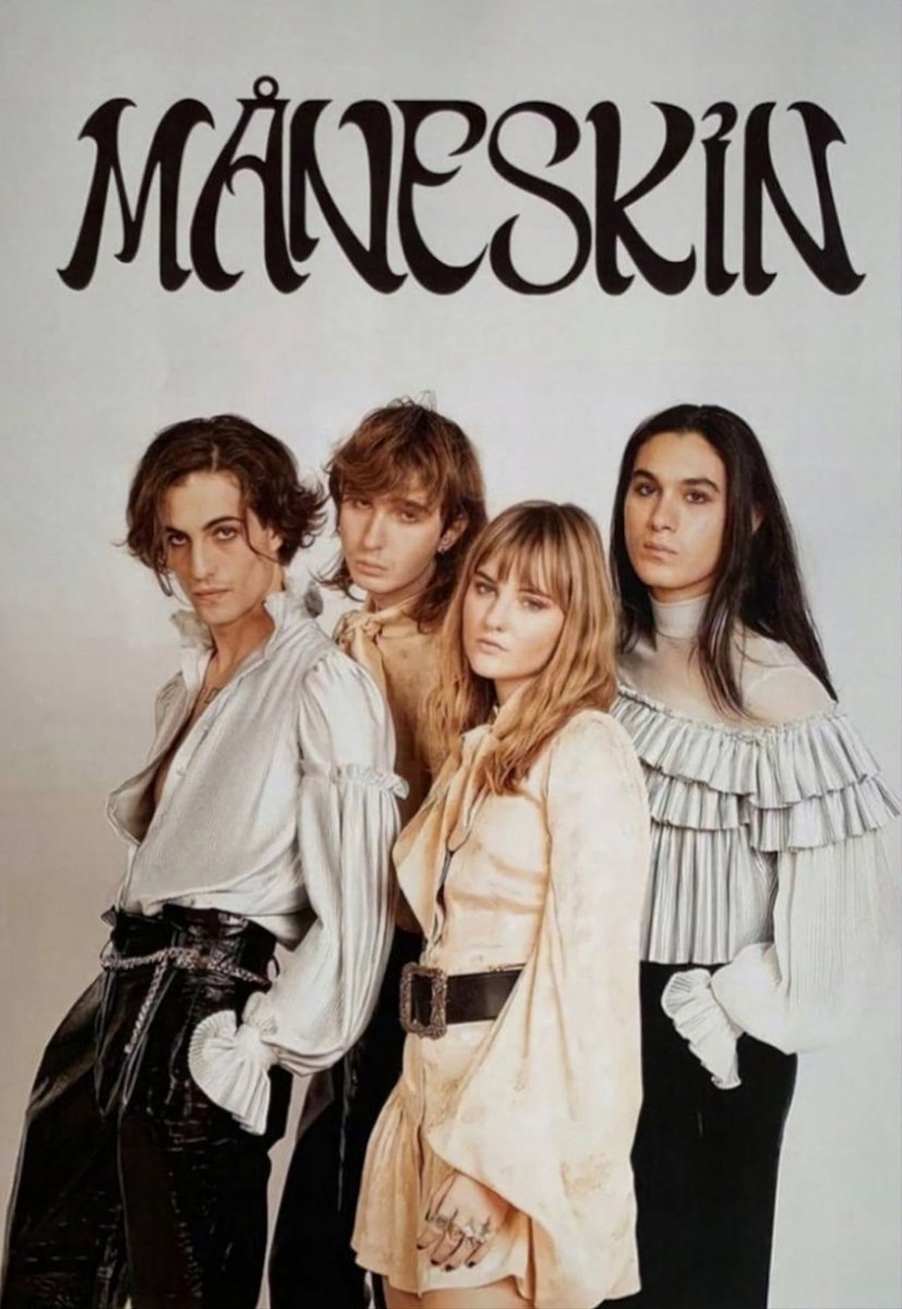 Naklejki na ścianę Maneskin Hard Rock 91,5x61 cm #9 - Atram | Sklep ...