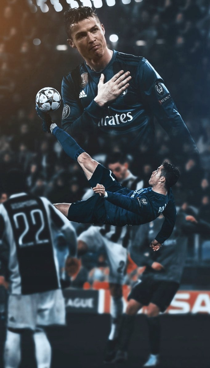Naklejki na ścianę Naklejka Cristiano Ronaldo CR7 70x50 cm - Atram ...