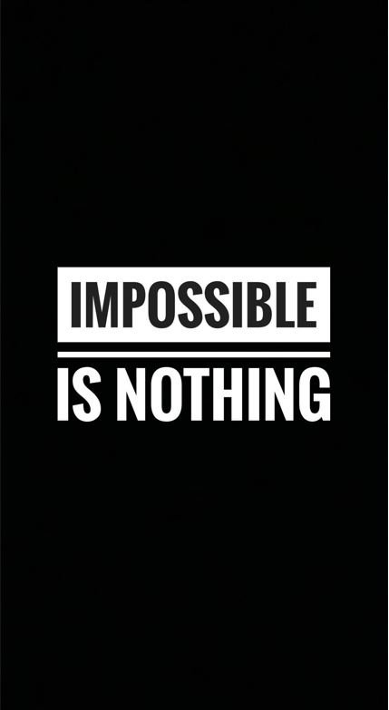 Naklejki na ścianę Naklejka poster Nothing Is Impossible 40x30 cm ...