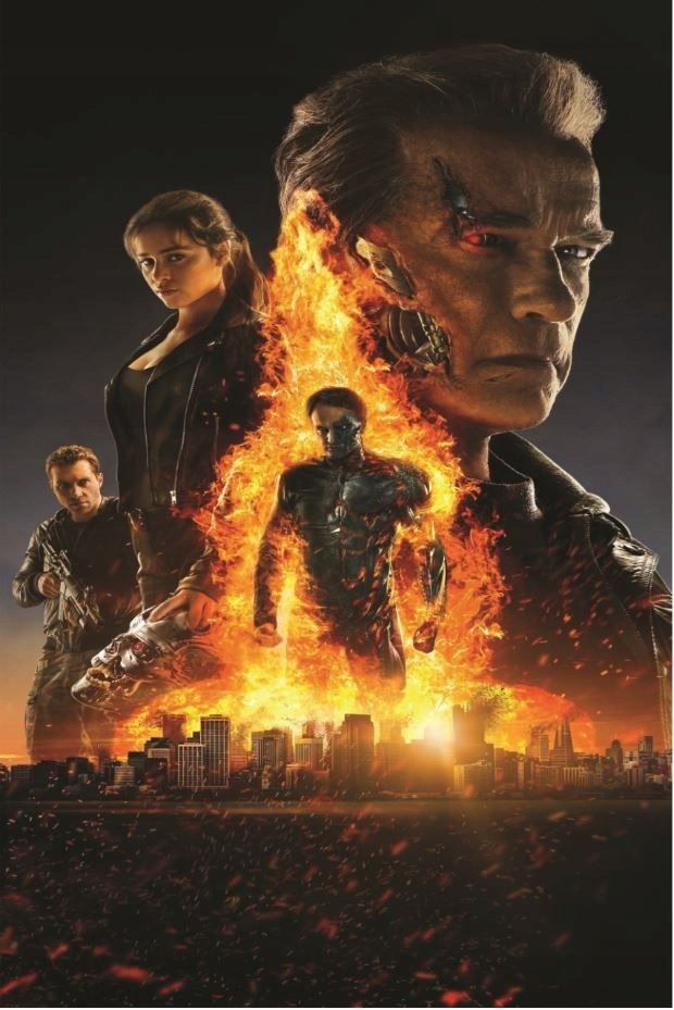 Naklejki na ścianę Naklejka Terminator Arnold Schwarzenegger40x30 ...
