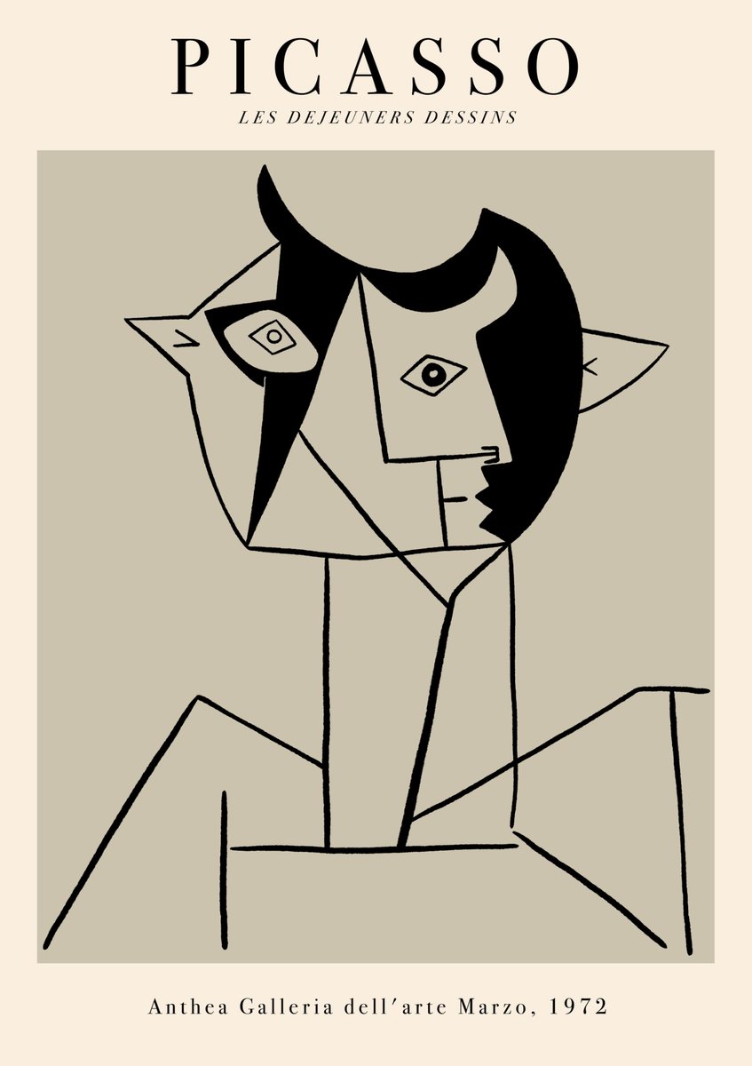 Naklejki na ścianę One Line Art Picasso 91,5x61 - Atram | Sklep EMPIK.COM