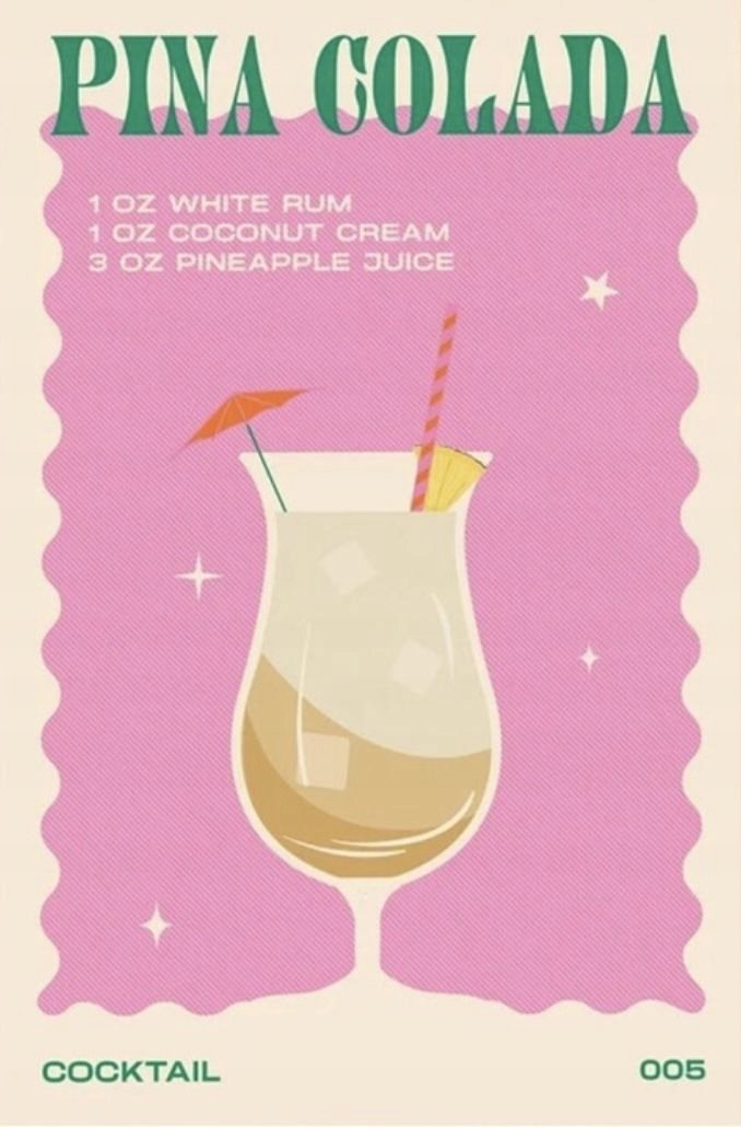 Naklejki na ścianę Pina Colada 91,5x61 cm - Atram | Sklep EMPIK.COM