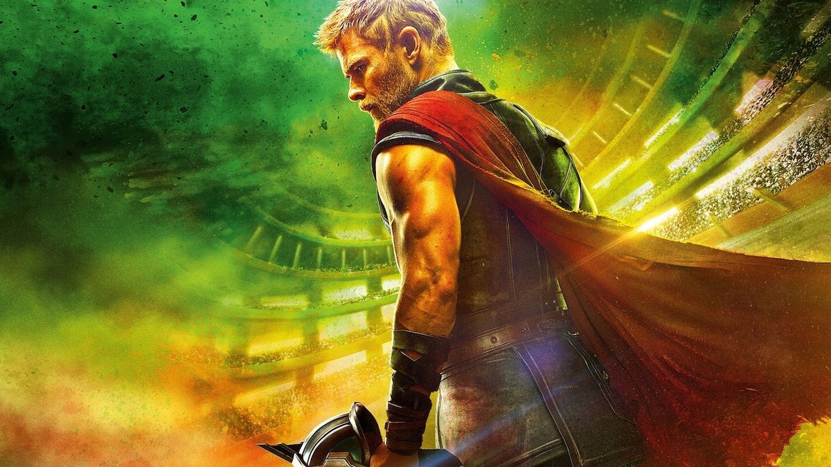 Naklejki na ścianę poster MARVEL AVENGERS THOR RAGNAROK 90X60 - Atram ...