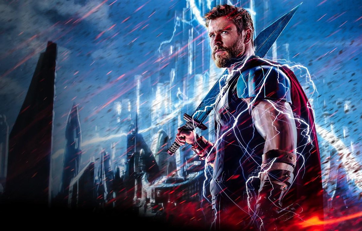 Naklejki na ścianę poster MARVEL AVENGERS THOR RAGNAROK 90X60 - Atram ...