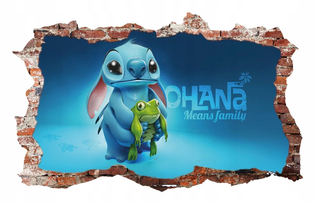 Naklejki na ścianę Stich Stitch DUŻA XXL LILO I STICH Bajka 70x46 cm #1 ...