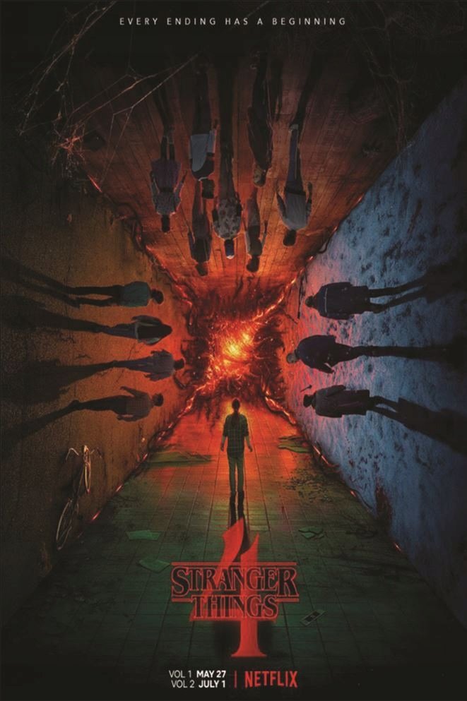 Naklejki na ścianę Stranger Things 4 Every Ending Has Begining 50x70 cm ...