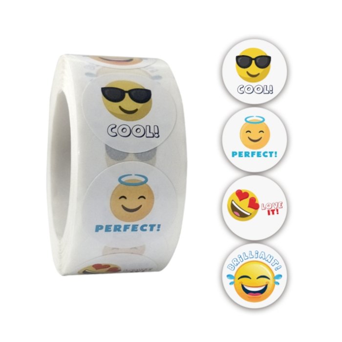 Naklejki Ozdobne Emotki Minki Buźki Mix 20 Szt. - Siima | Sklep EMPIK.COM