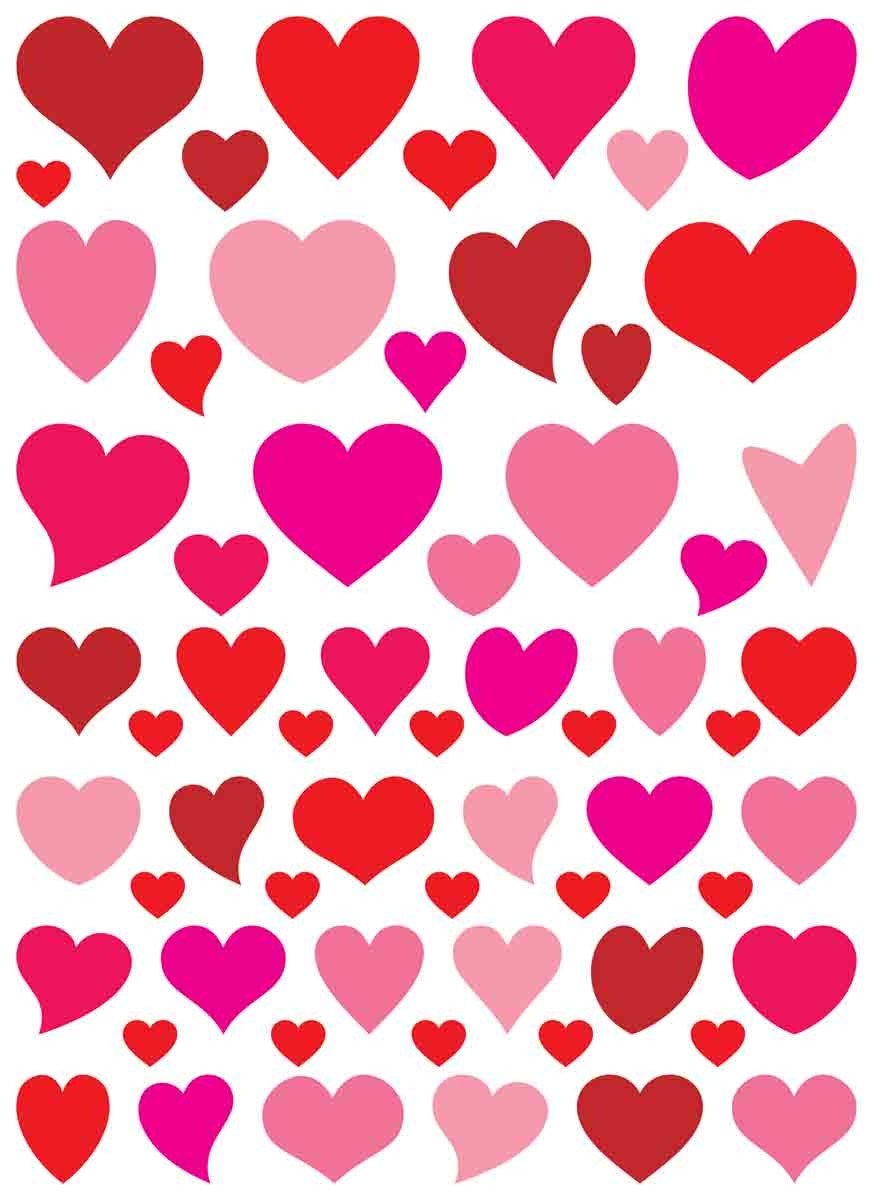 Naklejki Serca, 2 arkusze, 122 szt - Inna marka | Sklep EMPIK.COM