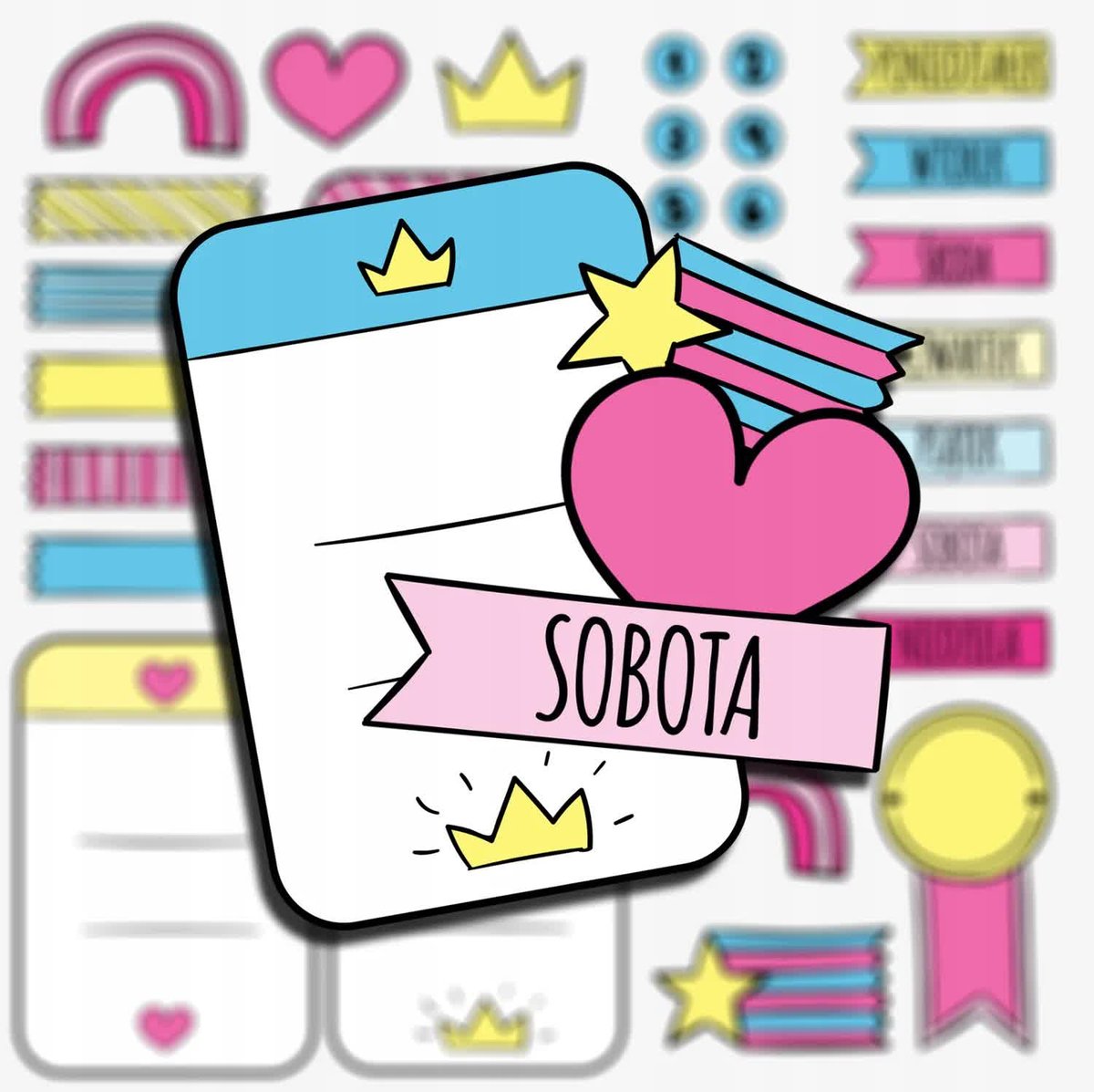 Naklejki STicker Do Kalendarza Planera Bujo Ikony - Inna marka | Sklep ...
